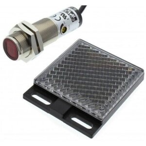 SENSOR FOTOELECTRICO REFLECTIVO C/ FILTRO POLARIZADO M18 PNP 1NA ALC ...