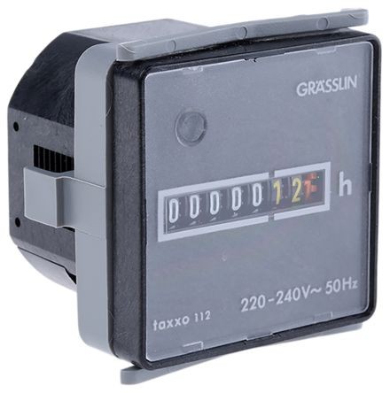 HOROMETRO ANALOGICO 48x48mm 220-240VAC 0-99,999.99 HORAS